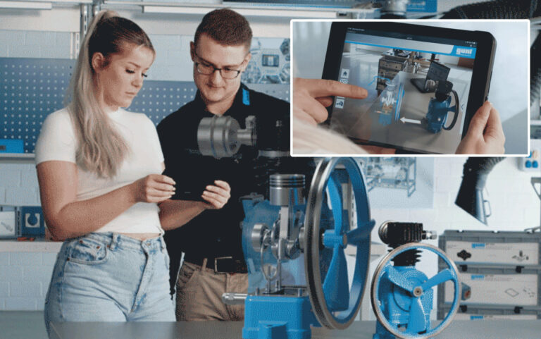 Augmented Reality with Assembly of Gears and Pumps - Canadian Didactic